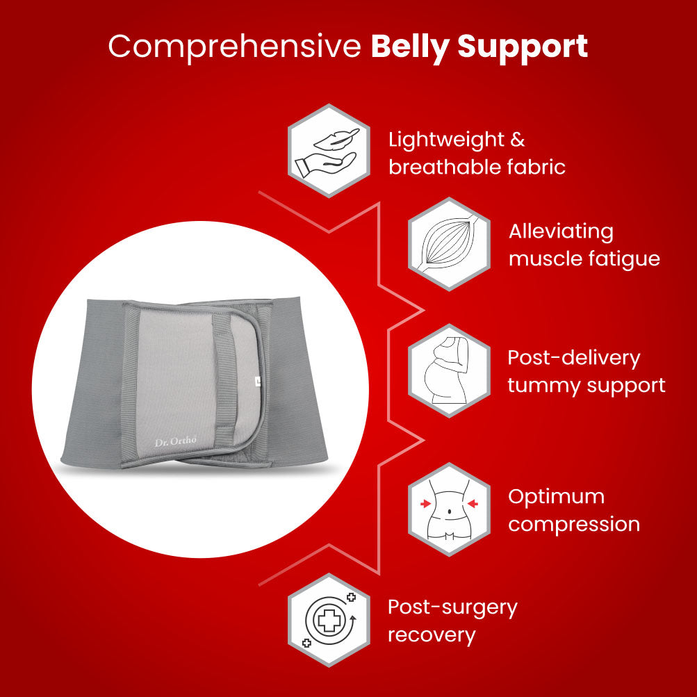 Abdominal Belt | Comfortable Support for Abdomen and Stomach – Dr. Ortho