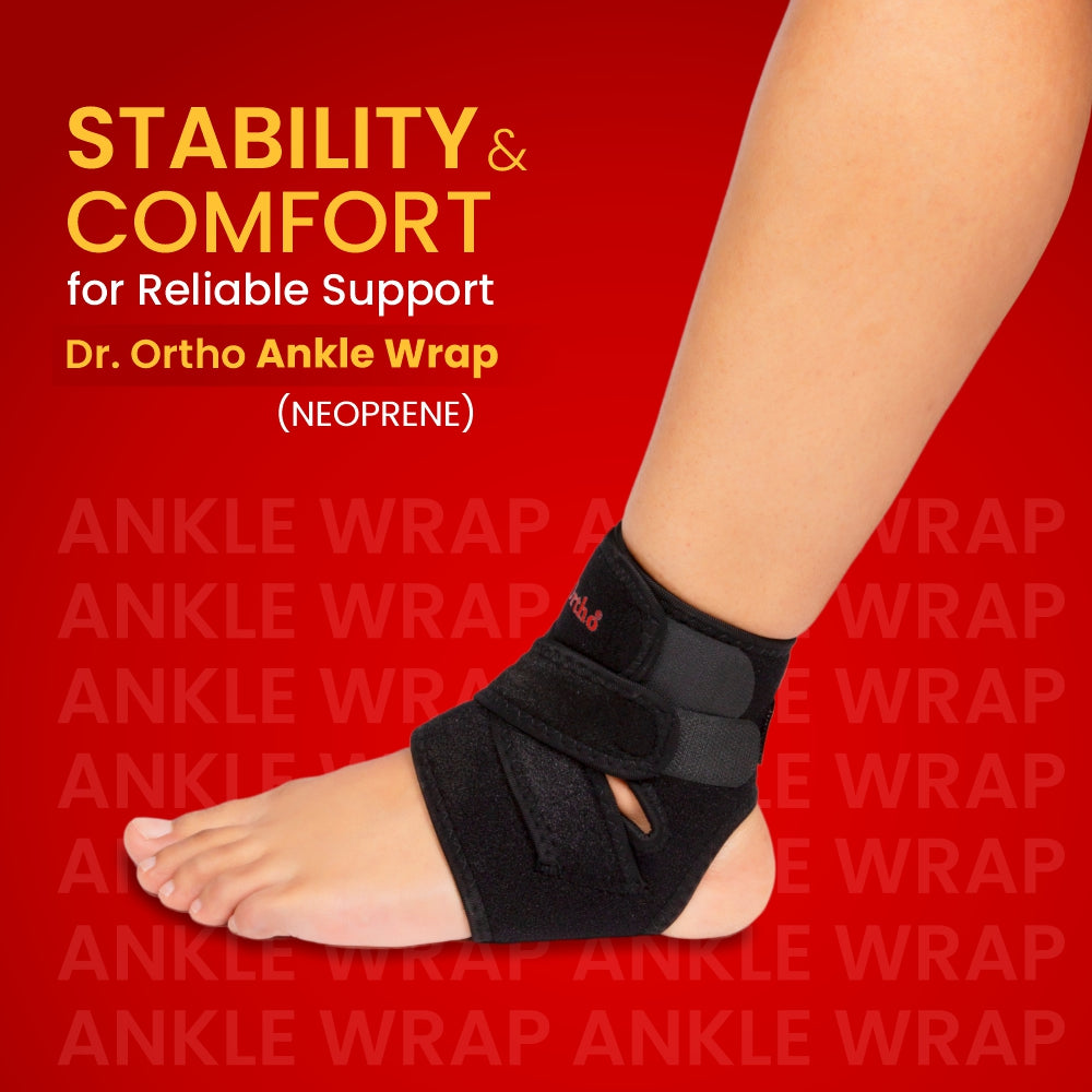 Adjustable Neoprene Ankle Wrap | Comfortable Ankle Stability – Dr. Ortho