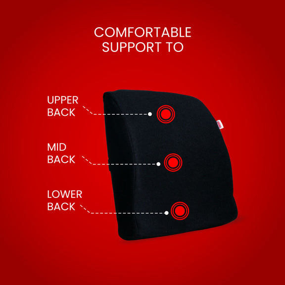 Back Support in Memory Foam | Buy Back Support for Chair | Dr. Ortho ...